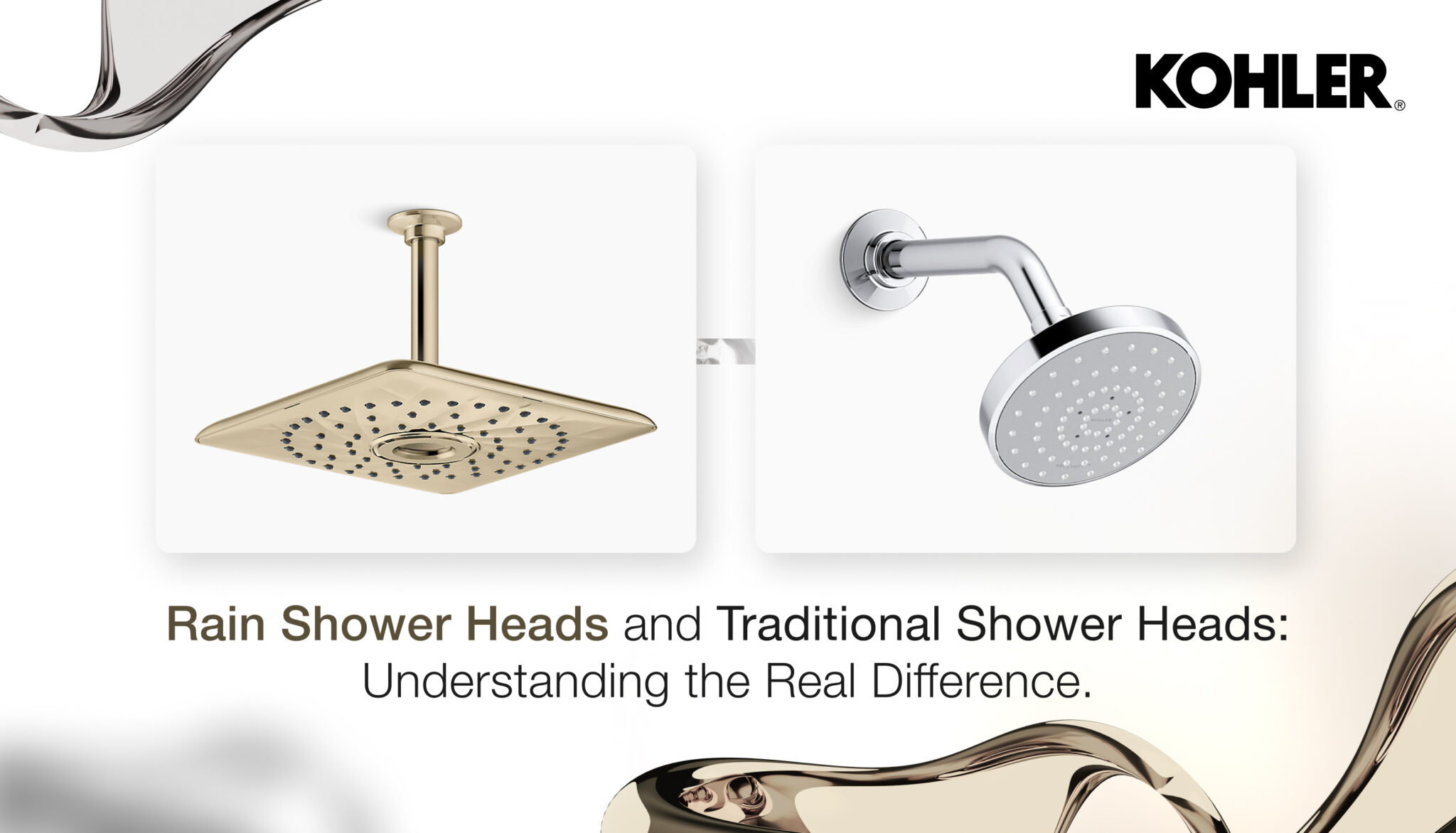 Kohler Rain vs Traditional Shower Heads Comparison